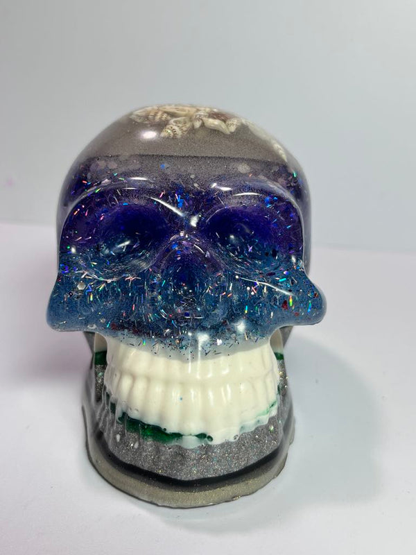 Skull #7 Custom Resin Ready To Sell – Bling Custom Tumblers